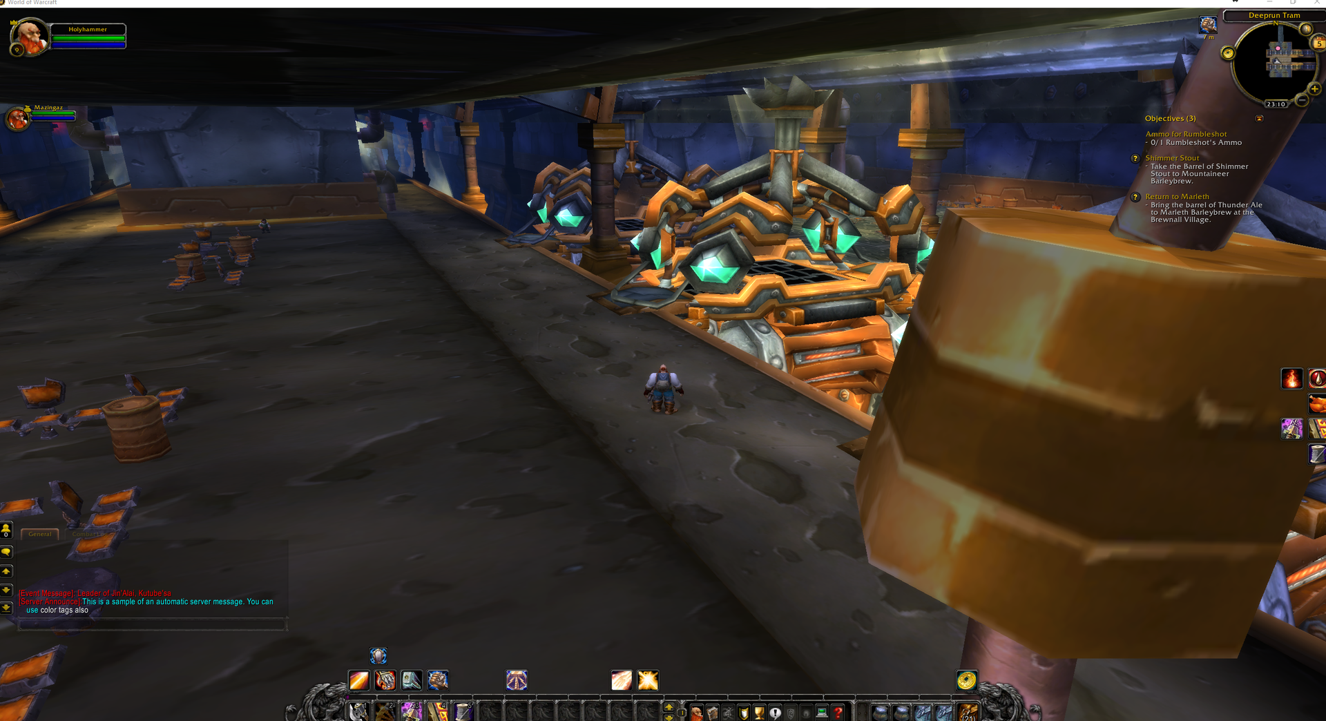 [Two] [Deeprun Tram] Tram is rotated - Enhancement Requests (Two) - getMaNGOS | The home of MaNGOS